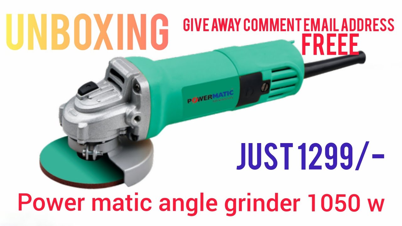 POWERMATIC ANGLE GRINDER | UNBOXING WALL CUTTER WOOD PAPER MACHINE ...
