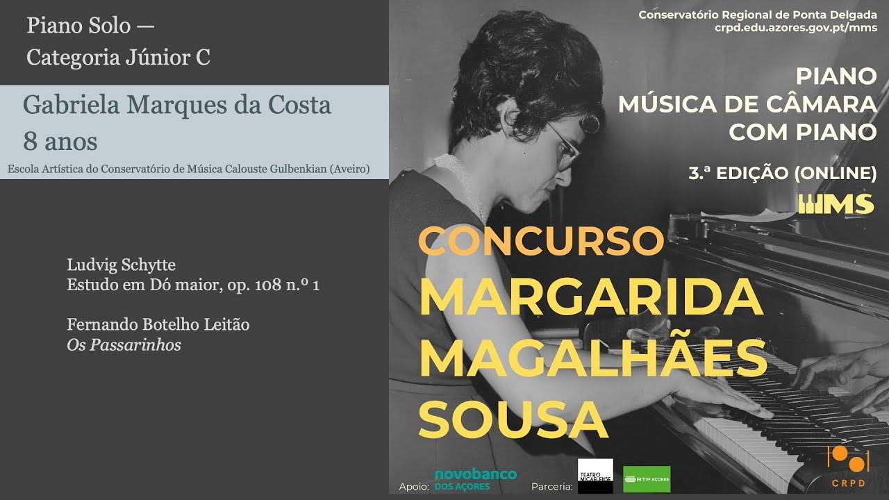 Gabriela Marques da Costa | Piano Solo, Categoria Júnior C - YouTube