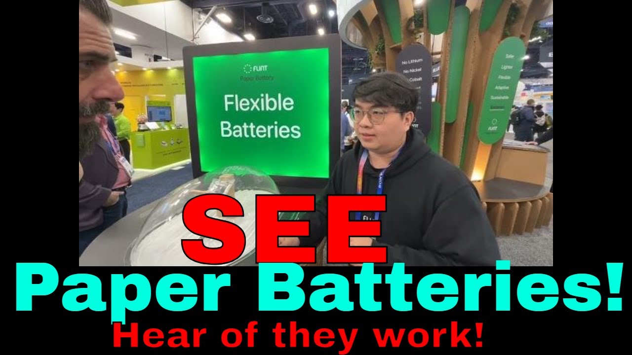 Incredible Flexible Paper Batteries - You Won't Believe Your Eyes ...