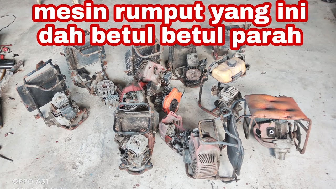 SEBAGIAN MESIN RUMPUT INI SUDAH ROSAK PARAH - YouTube