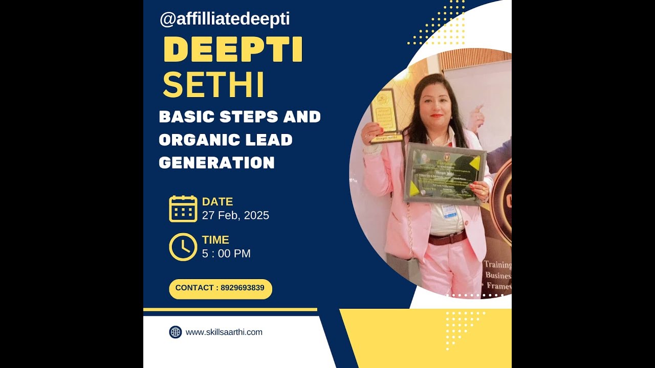 basic steps and organic lead generation - YouTube