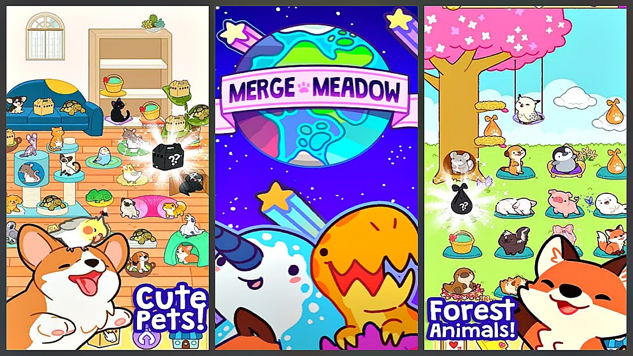 Merge Meadow - Cute Animal Collector! (Gameplay Android) - YouTube