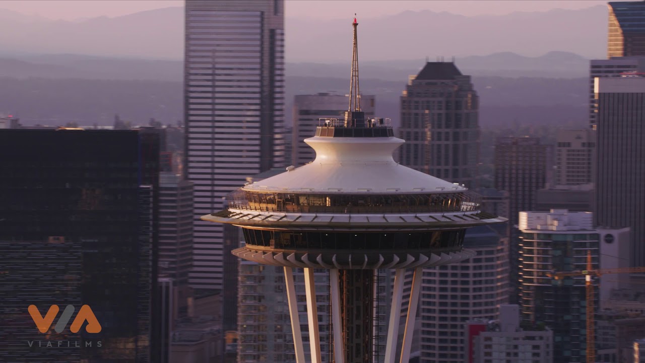 VIA FILMS | Seattle Aerial Stock Footage - YouTube