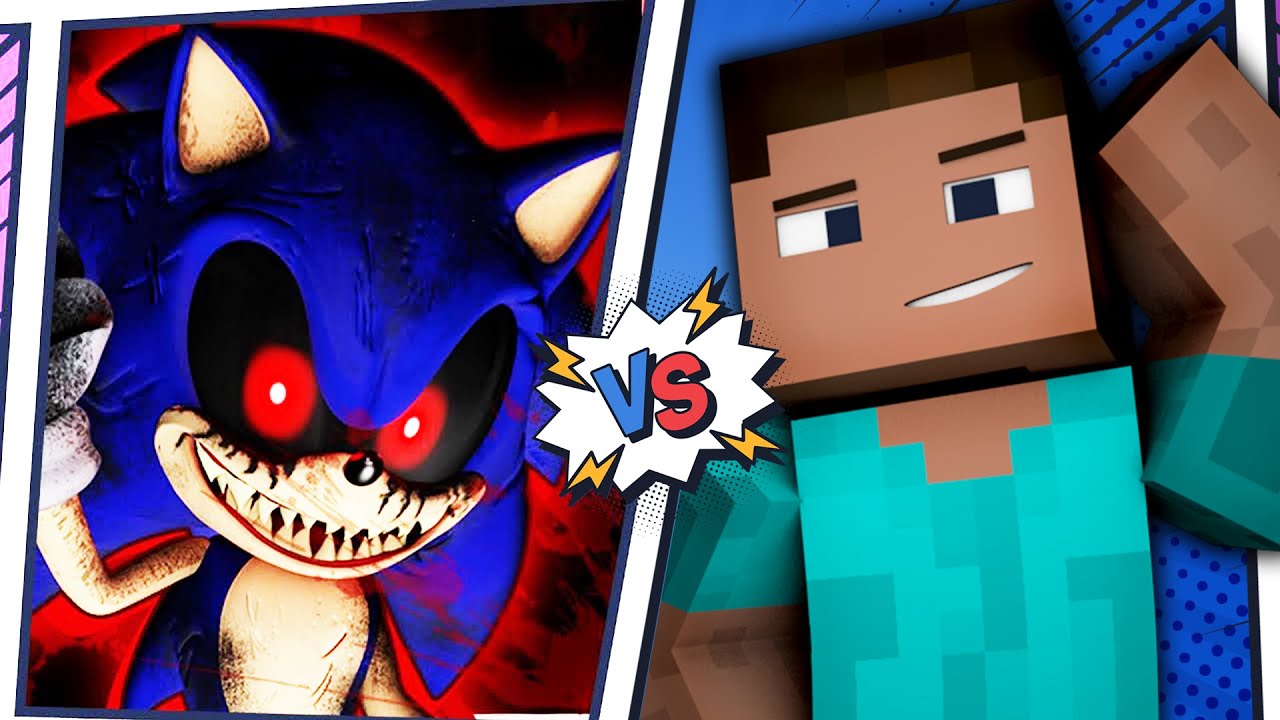 SONIC.EXE VS STEVE | CARTOON BATTLE - YouTube