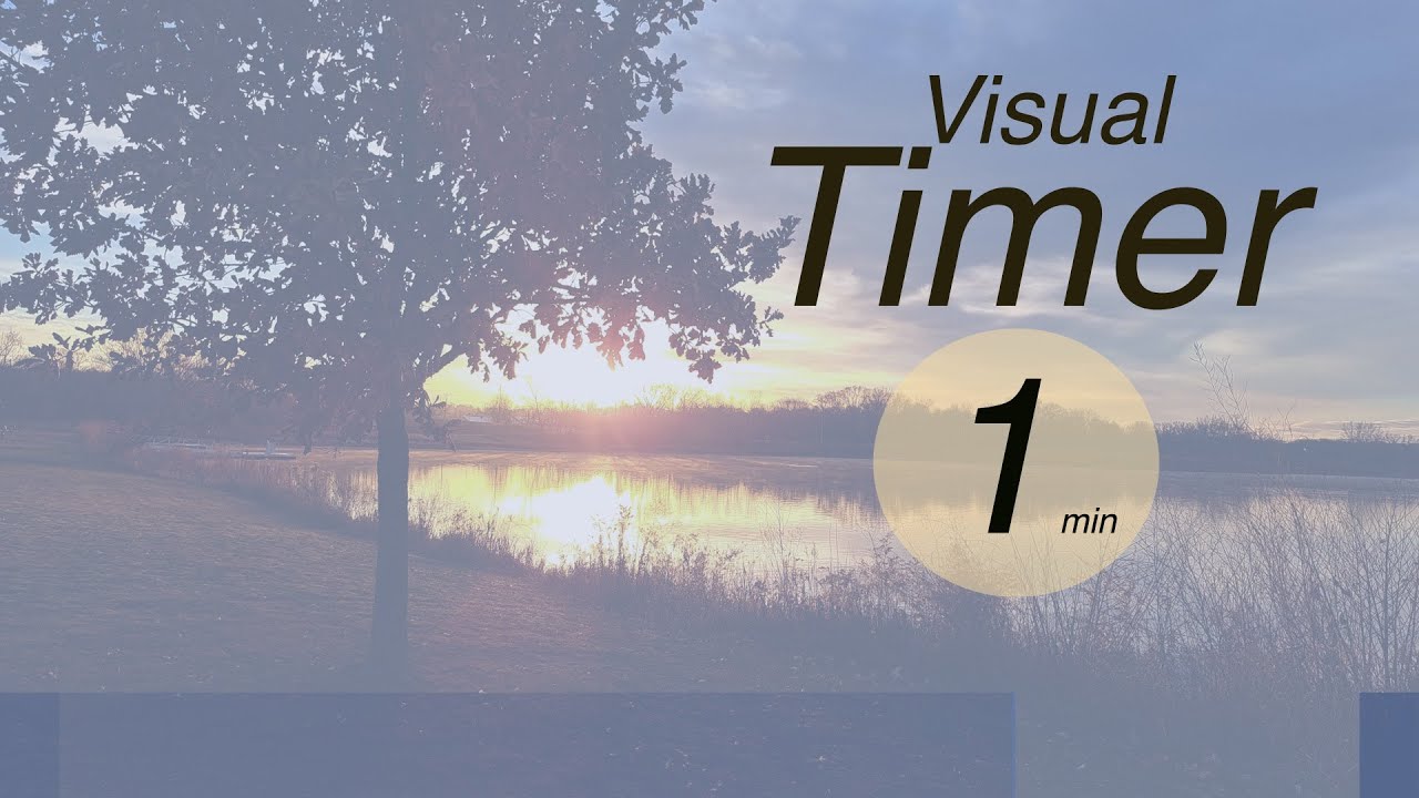 Silent 1 min Timer || Beautiful Visual Timer - YouTube
