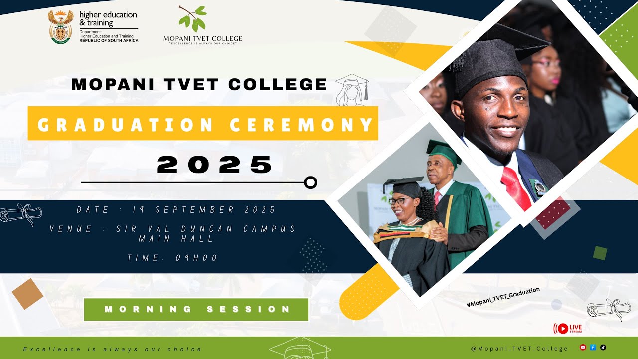 Mopani TVET College | Graduation Ceremony 2025 | Morning Session - YouTube