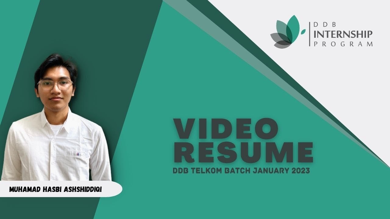 Video Resume Internship DDB Telkom Batch Match Up January 2023 - YouTube
