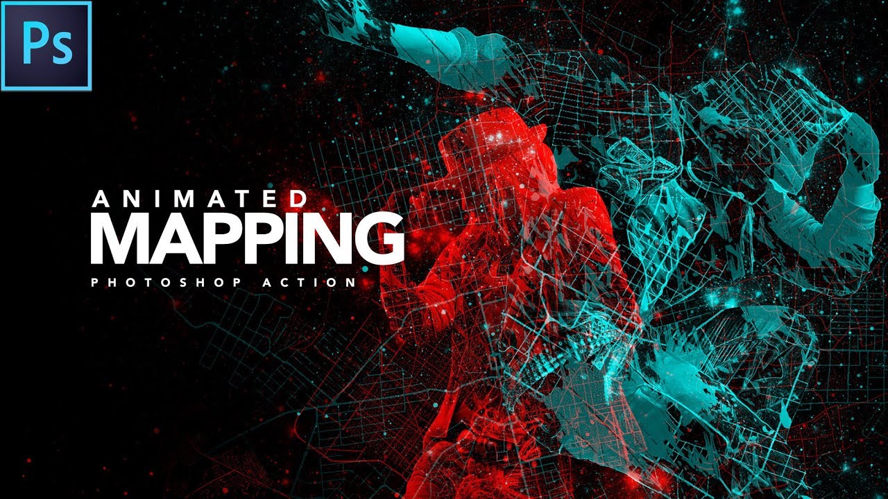 How to use - Animated Mapping Photoshop Action - YouTube
