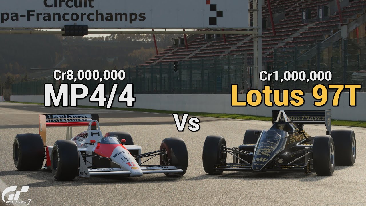 Gran Turismo 7 | McLaren MP4/4 '88 Vs Lotus 97T '85 - Circuit de Spa ...