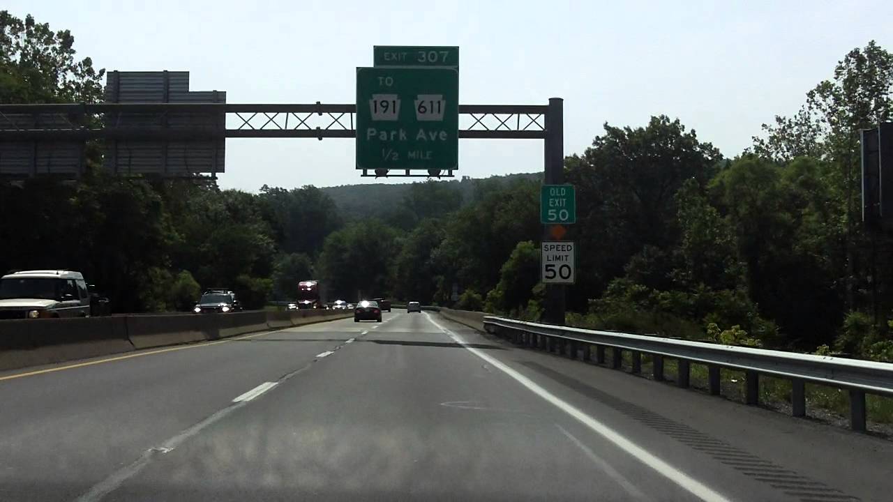 Keystone Shortway (Interstate 80 Exits 302 to 309) eastbound - YouTube