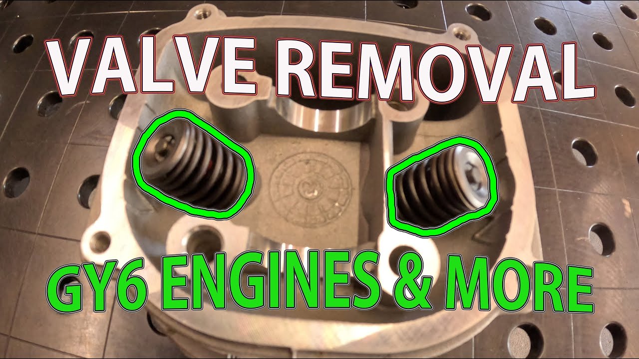Valve Removal - GY6 Engines & More - YouTube