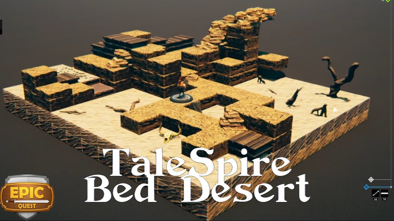 Talespire - 02 - Final Fantasy Tactics - Bed Desert Map - YouTube