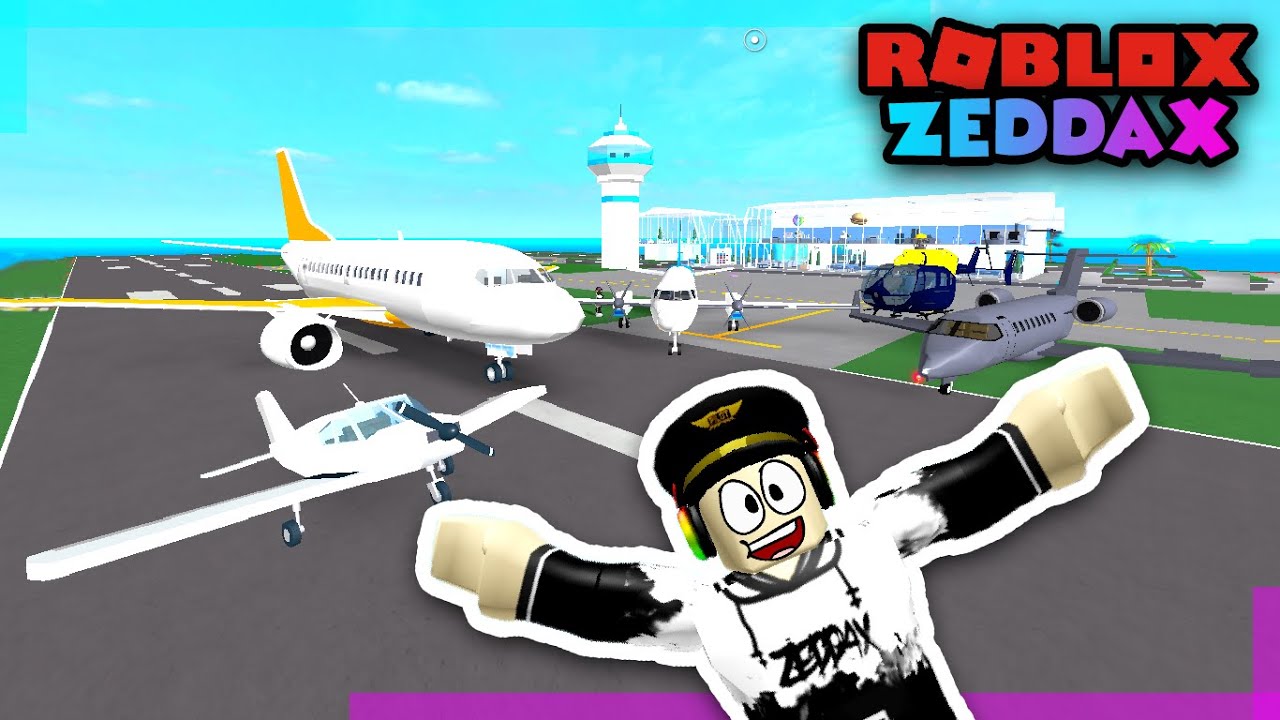 MEMBANGUN BANDARA BESAR ROBLOX!! - Roblox Zeddax - YouTube
