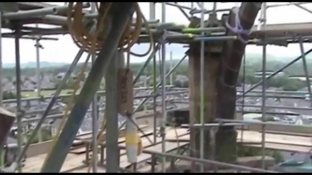 Repairs to the spire of St Mary Magdalene Church in Clitheroe ...
