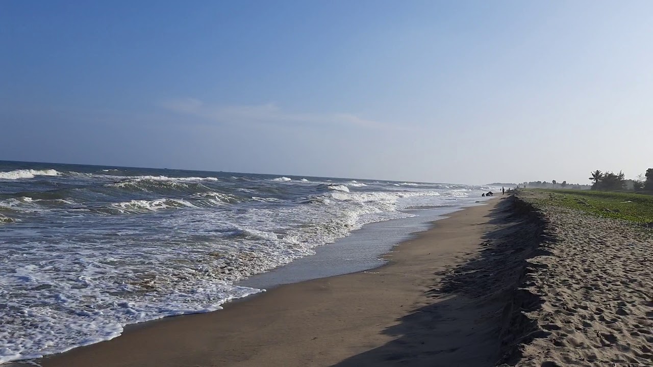 Pondicherry beach serenity - YouTube