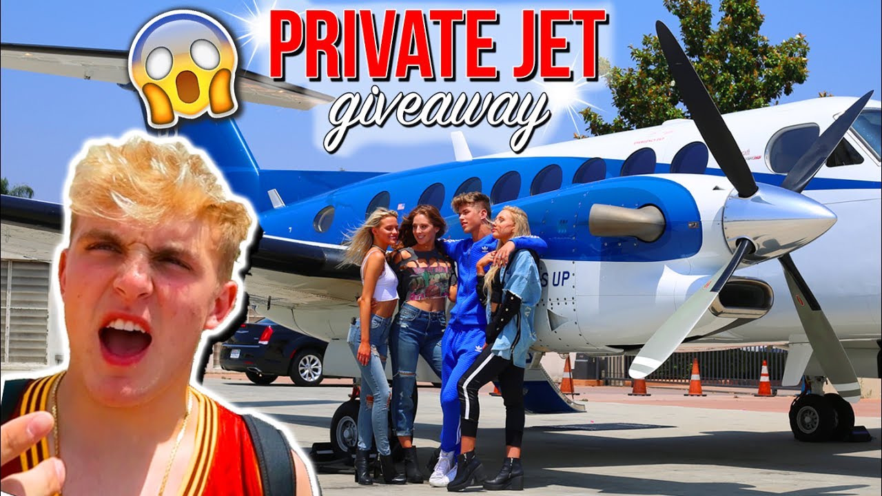 PICKING UP 3 FANS IN A PRIVATE JET! FT. JAKE PAUL (INSANE REACTION ...