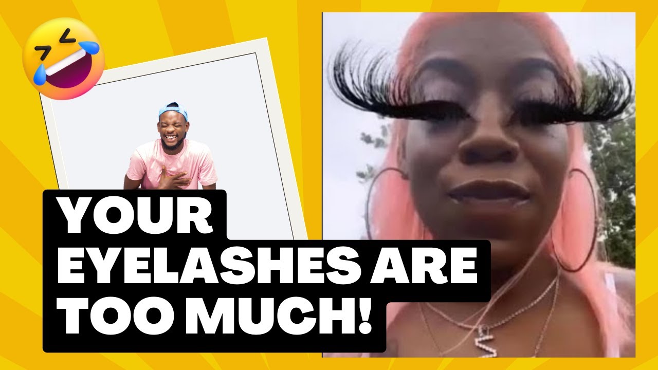 Hilarious Truth About Fake Eyelashes: A Bit Too Much Ladies! - YouTube