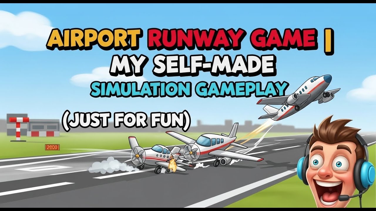 Airport Runway Game | My Self-Made Simulation Gameplay (Just for Fun ...