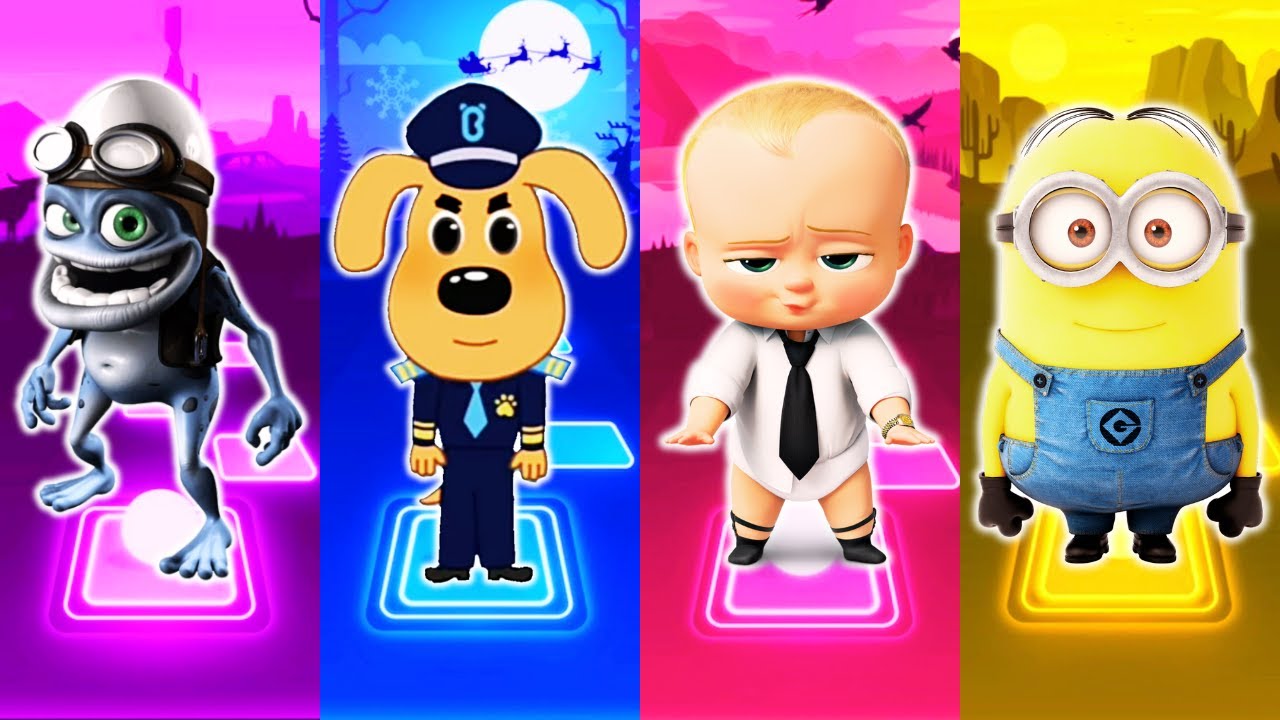 Crazy Frog - Sheriff Labrador - The Boss Baby - Minions - Tiles Hop EDM ...