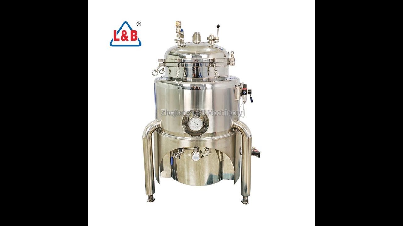 100liter lpg gas heating industrial pressure cooking pot - YouTube