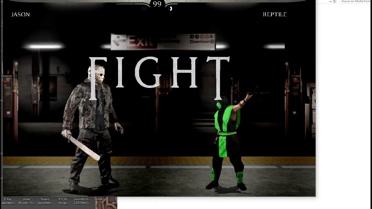 Mortal Kombat projet 3d 1.0 Reptile Mk1 vs Jason mkp 3d Mugen - YouTube