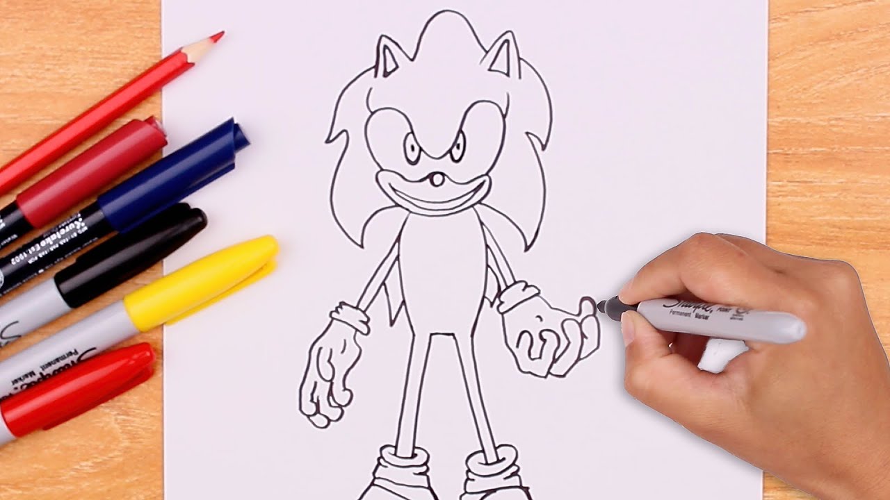 How to Draw and Sonic.EXE / step by step - YouTube