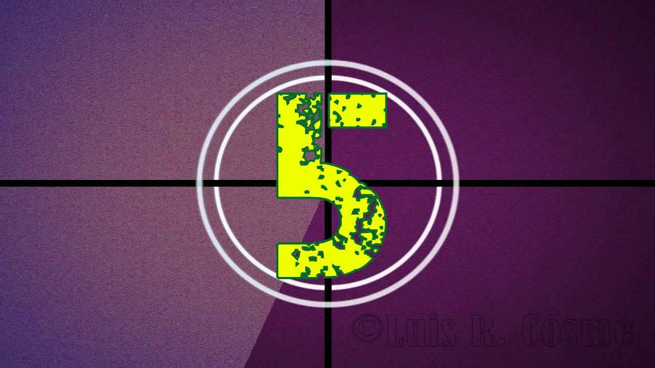 01. Universal Counting Leader (count down) HD - YouTube