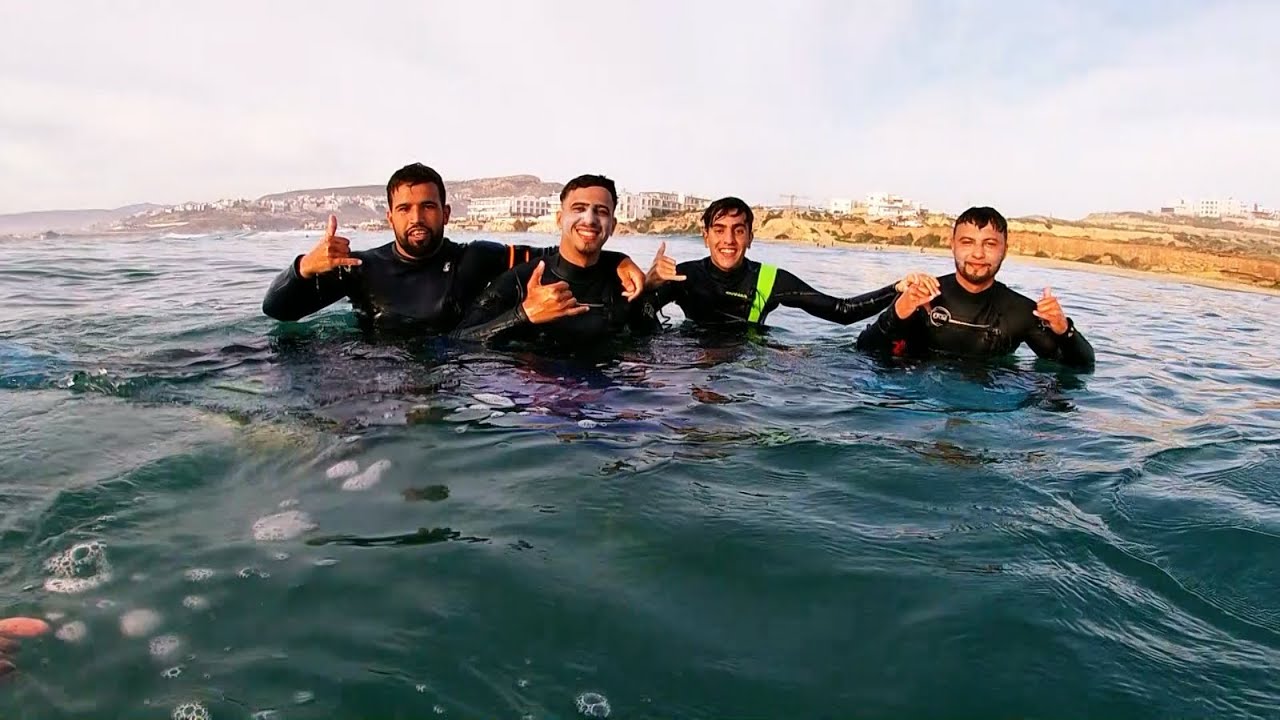 🌅 واحد الجو رائع سورف في دقائق غروب الشمس | SUNSET SURF | BY WAVE ...