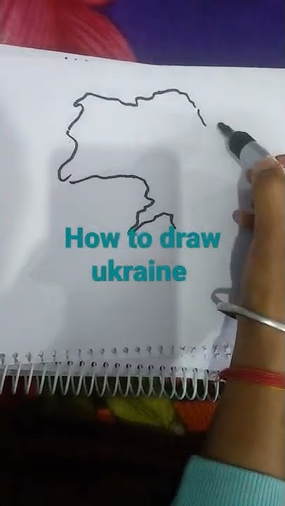 how to draw ukraine - YouTube