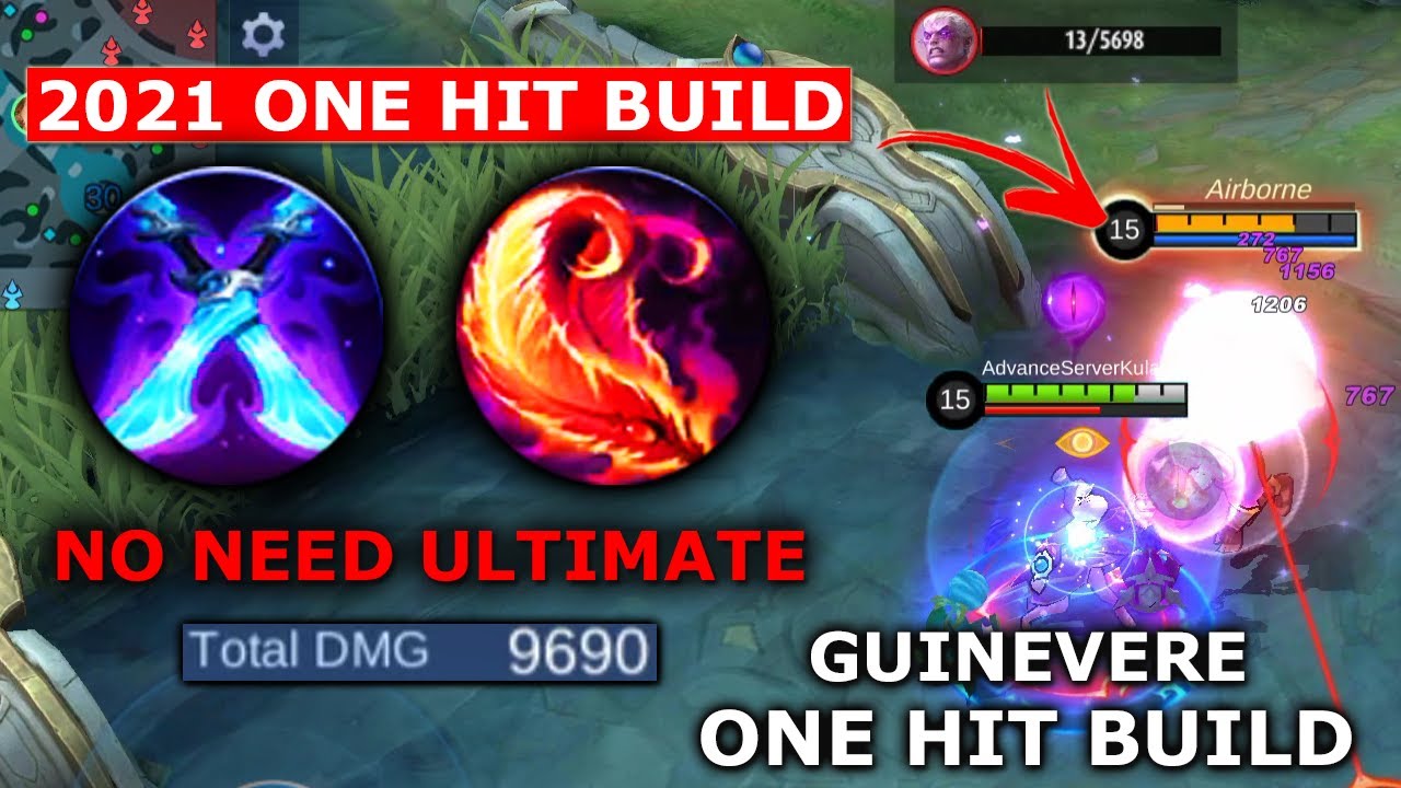 GUINEVERE NEW ONE HIT BUILD! " NO NEED ULTIMATE " | MOBILE LEGENDS ...