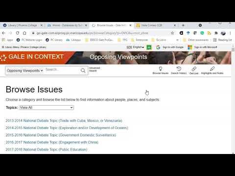 Using Controversial Issues Databases to Locate Research Topics - YouTube