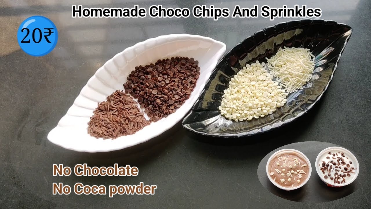 Homemade Choco Chips And Sprinkles Recipe | Choco Chips & Sprinkles in ...
