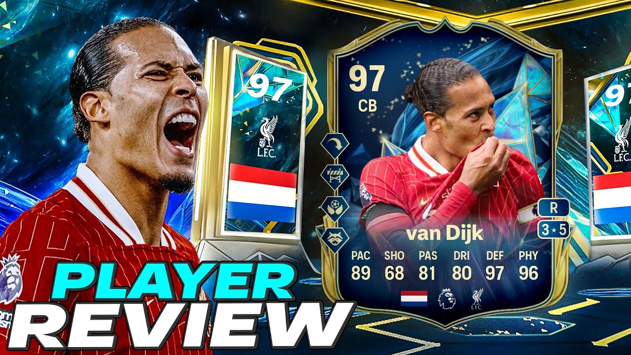 😱97 TOTS VAN DIJK PLAYER REVIEW - EA FC 25 ULTIMATE TEAM - YouTube