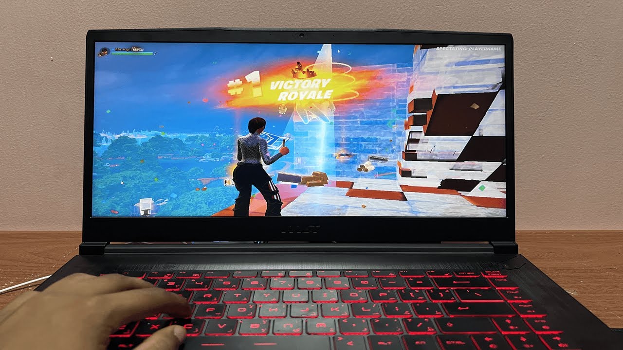 Fortnite Ranked Laptop 120 FPS Gameplay - YouTube