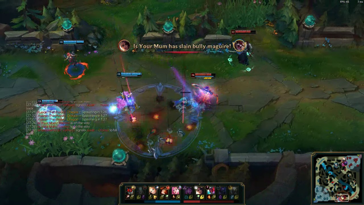 League of Legends - PsyOps Samira Teamfight (Quadrakill) - YouTube