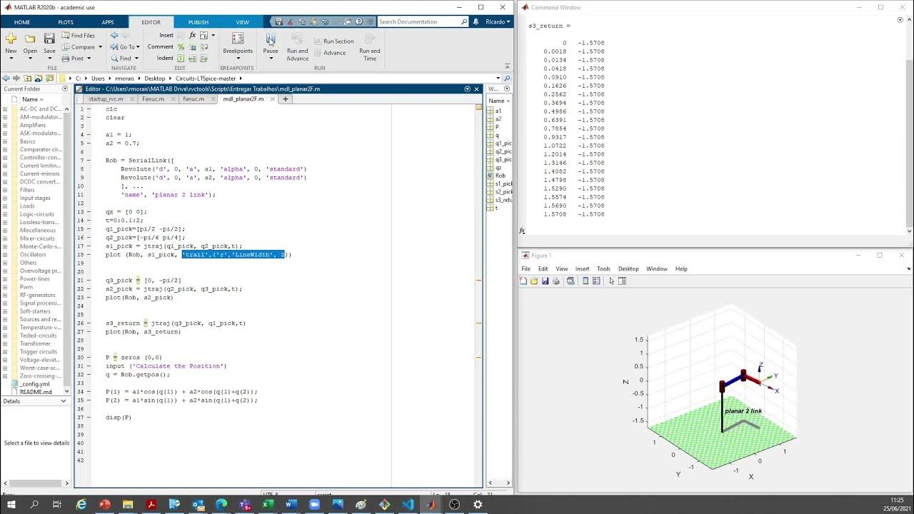 MDL_Planar2 MatLab Position - YouTube