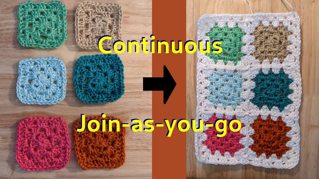 Continuous Join-As-You-Go tutorial | How to Crochet - YouTube