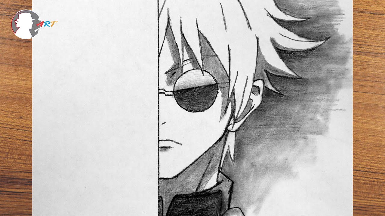 How to draw Satoru Gojo Step by step | Jujutsu Kaisen - YouTube