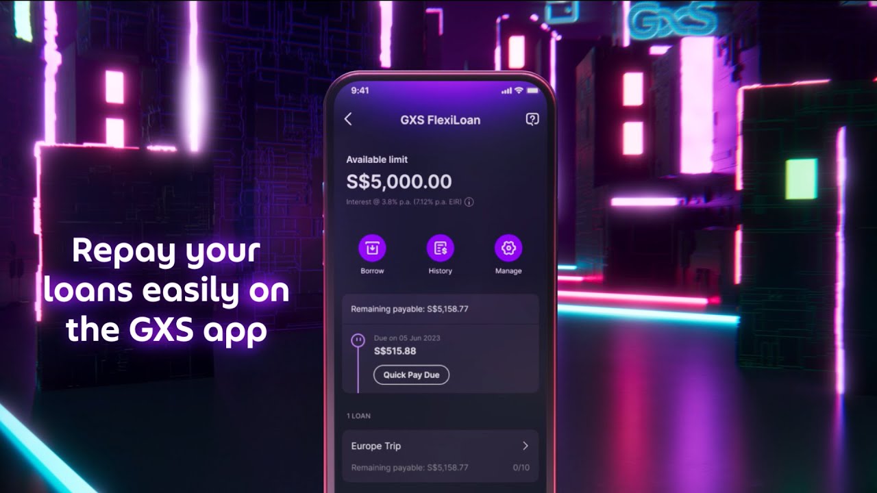 How to repay your GXS FlexiLoan - YouTube