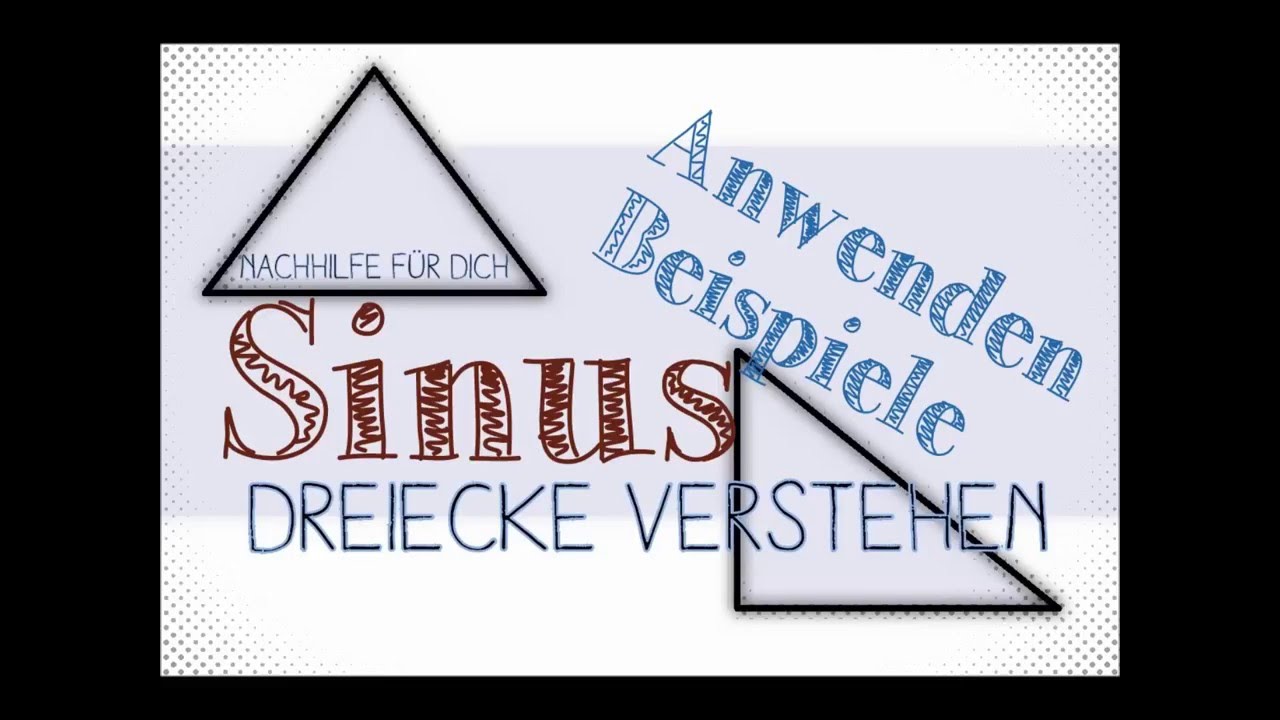 Wie wendet man Sinus an Erklärung und Beispiele - YouTube