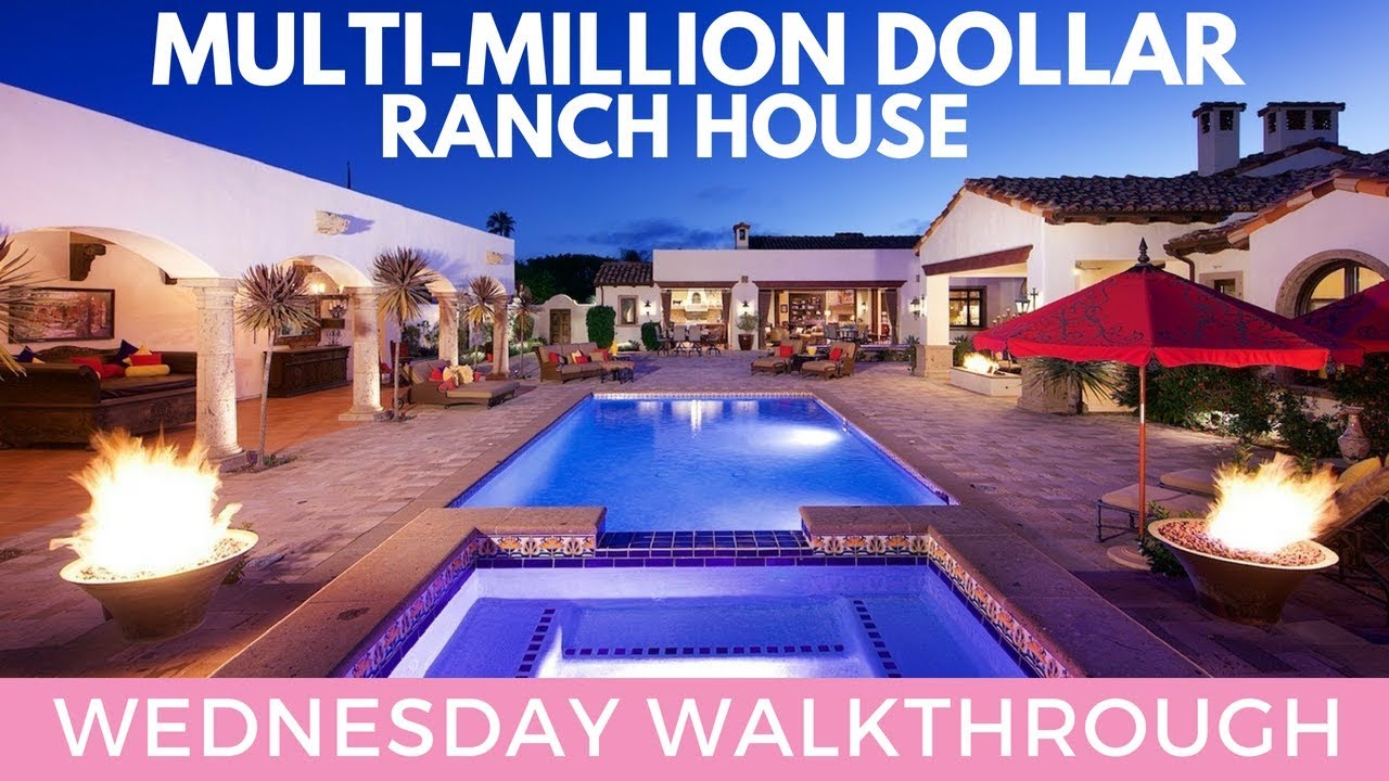 Multi-Million Dollar Ranch House - Rancho Santa Fe - YouTube