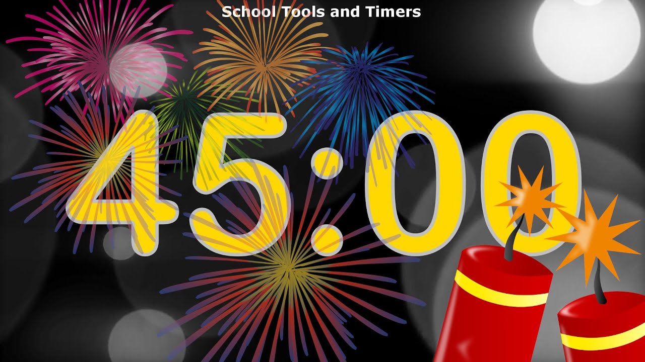 45 Minute Countdown Timer - New Year's Eve! 🎉🧨 - YouTube