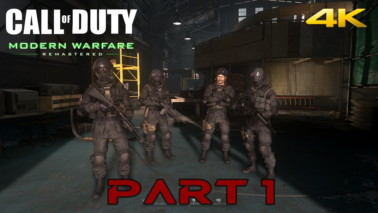 CALL OF DUTY 4 - MODERN WARFARE REMASTERED PC Gameplay Walkthrough Part ...