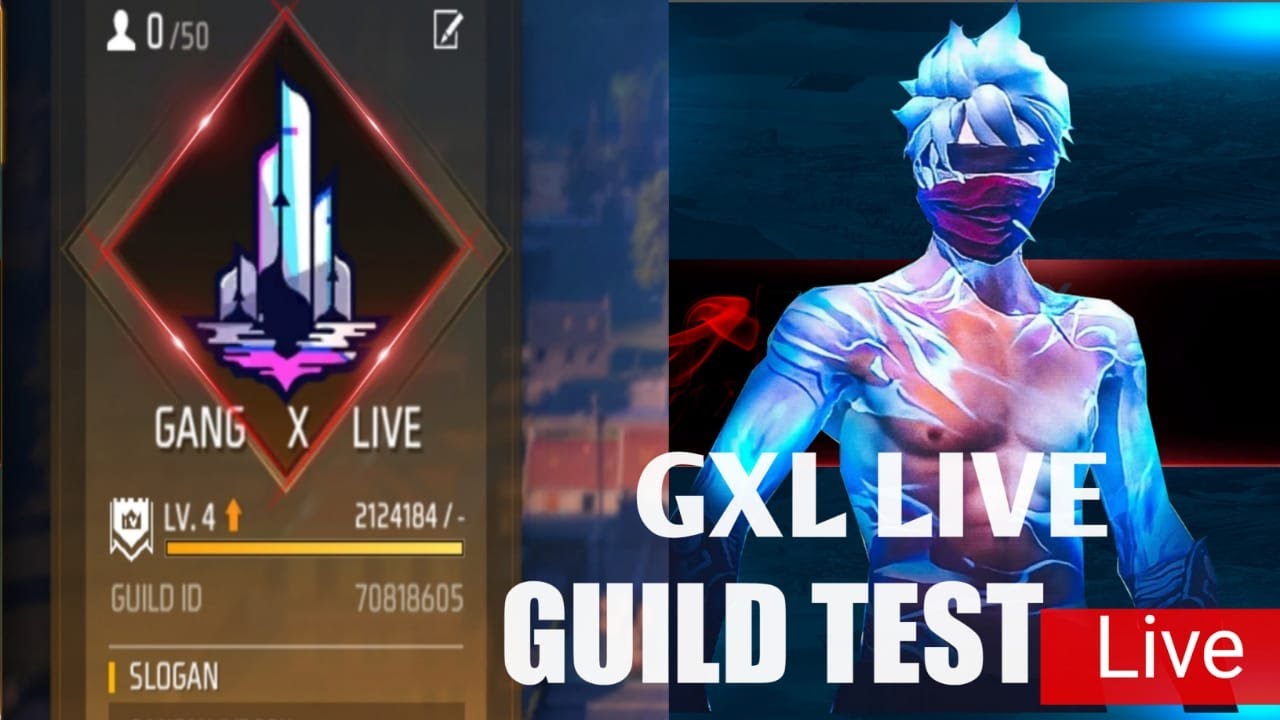 GUILD TEST 🤬1VS 2 GXL 🥰 CUSTOM ROOM | GXL LIVE GANG X LIVE #GXL# ...