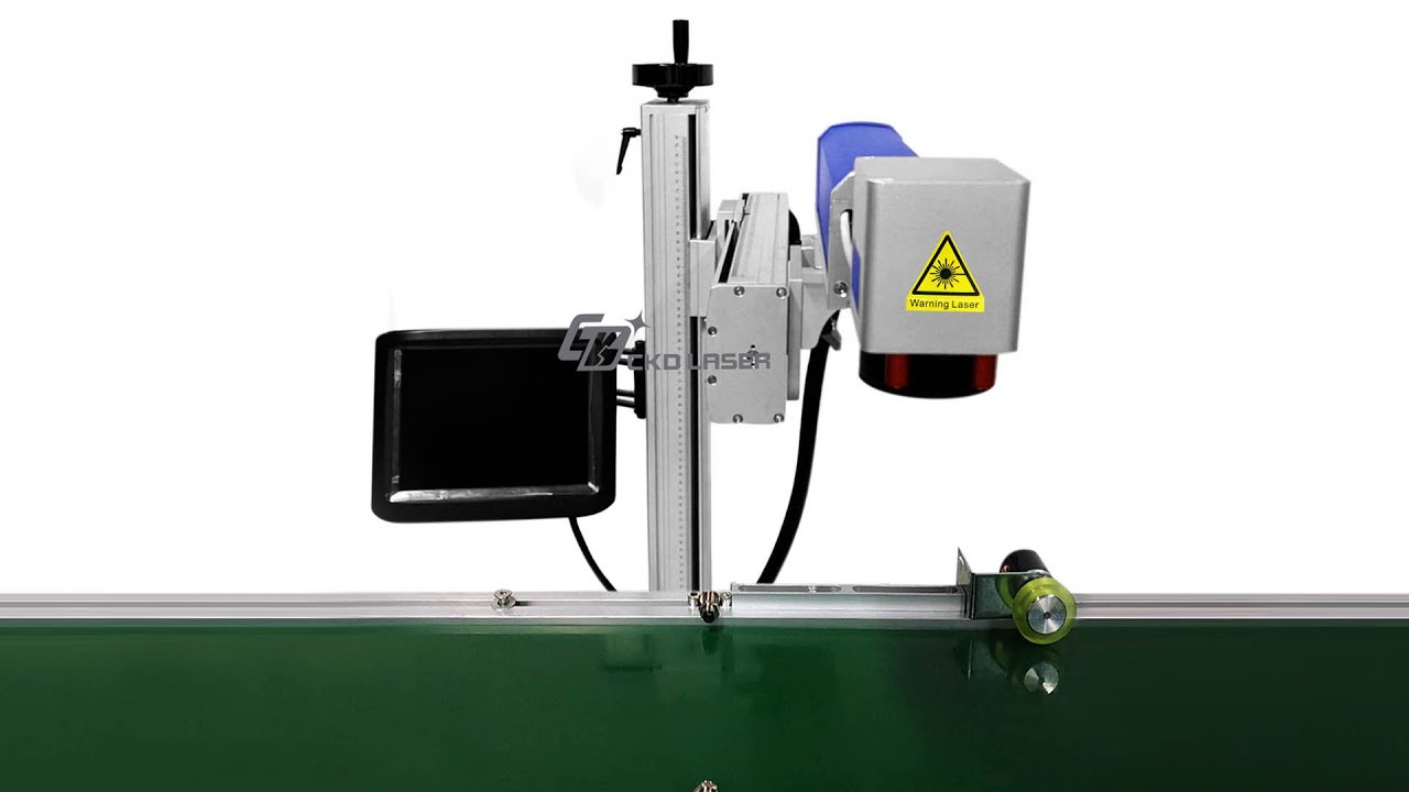 Automatically fiber laser jet coding machine for metal parts plastic ...