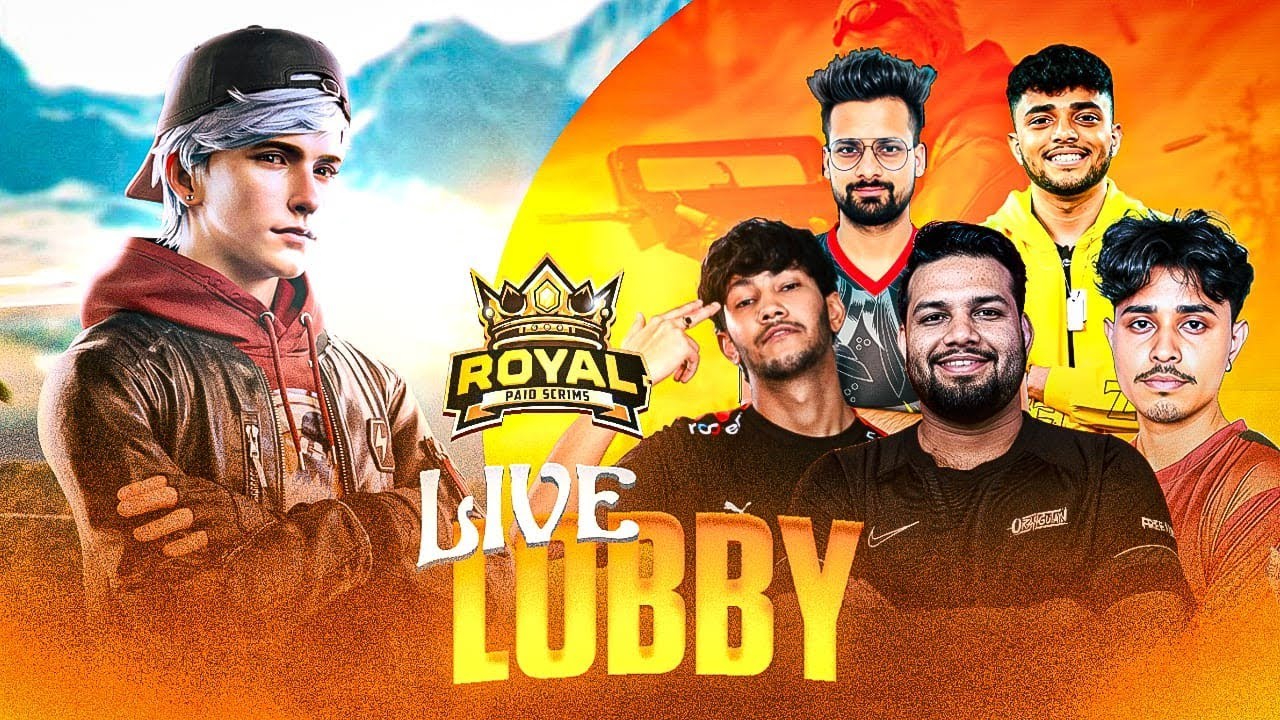 LIVE 🔴 | 🏆 FREE FIRE LIVE TOURNAMENT CASTER DESK🔥 || ROYAL PAID SCRIMS ...