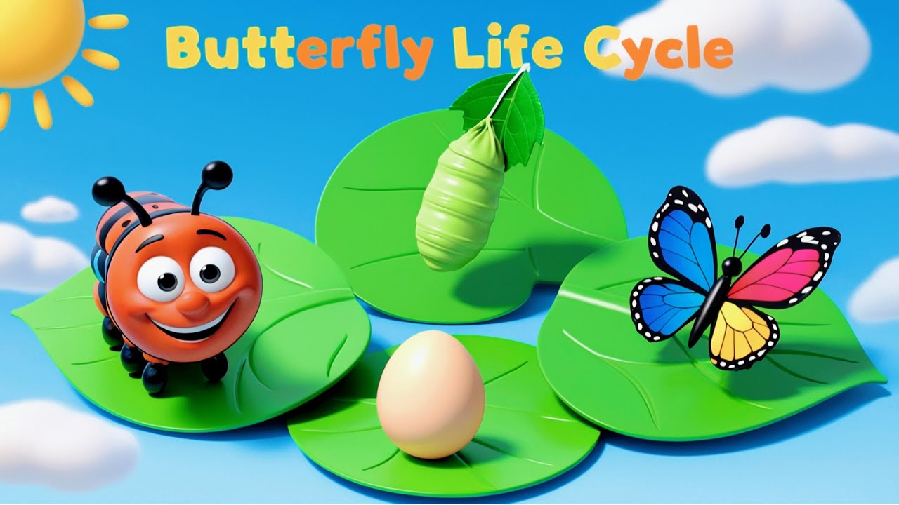The Life Cycle of a Butterfly - Science for Kids & Toddlers | From ...