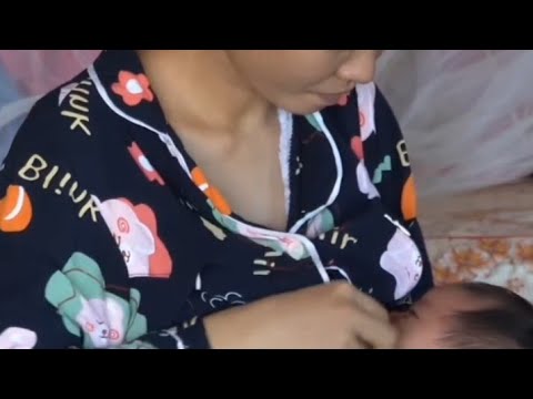 Cute mom breastfeeding vlog 2024💓||#breastfeeding #breastmilk