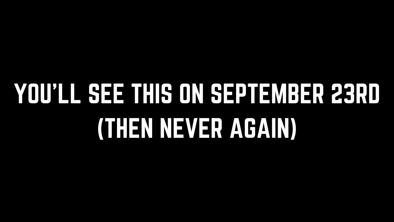 If you find this on September 23rd, there are 5 important messages you ...