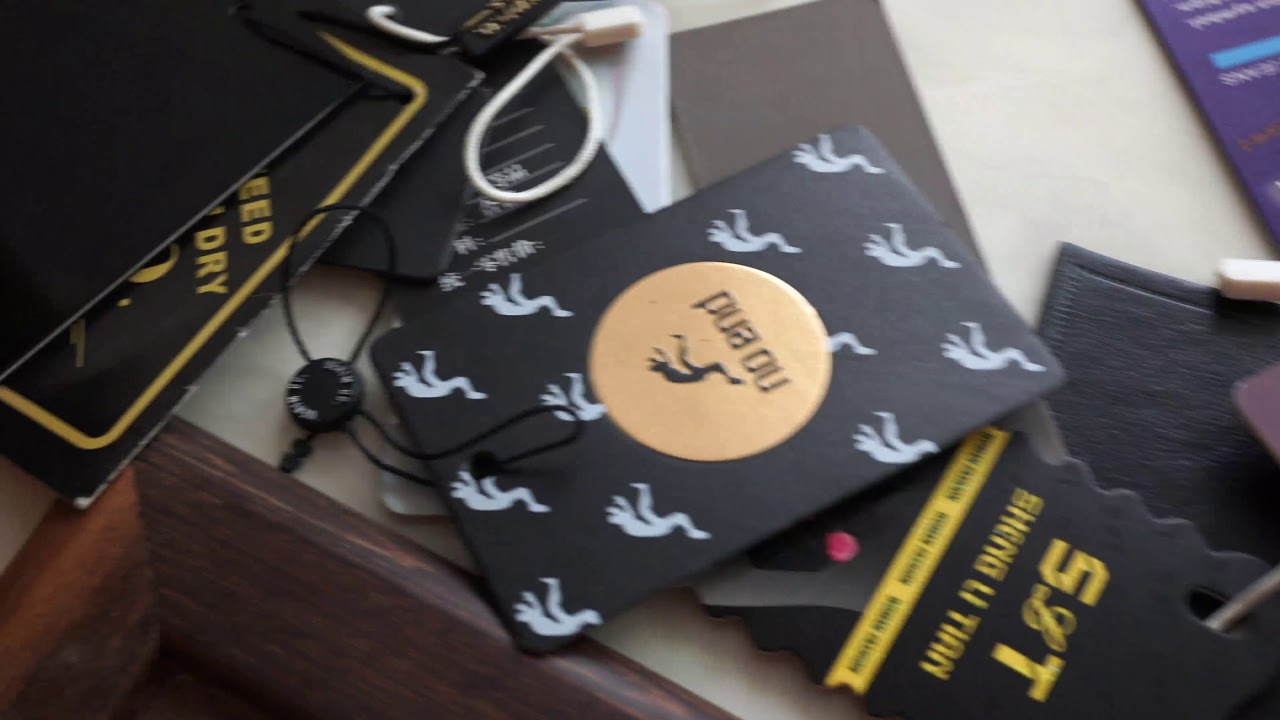 plastic seal tag string tag for paper hang tag - YouTube